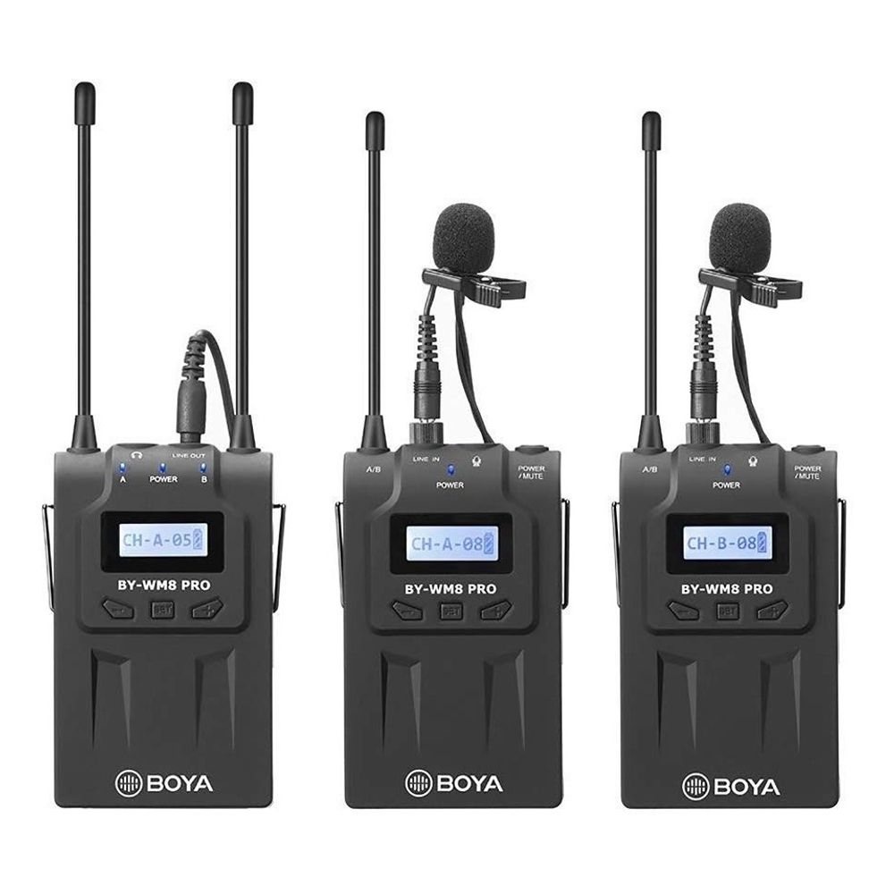 Microfone de Lapela Duplo Sem Fio Boya BY-wm8 Pro-k2 | MICROFONES ... Microfone de Lapela Duplo Sem Fio Boya BY-wm8 Pro-k2 | MICROFONES ...